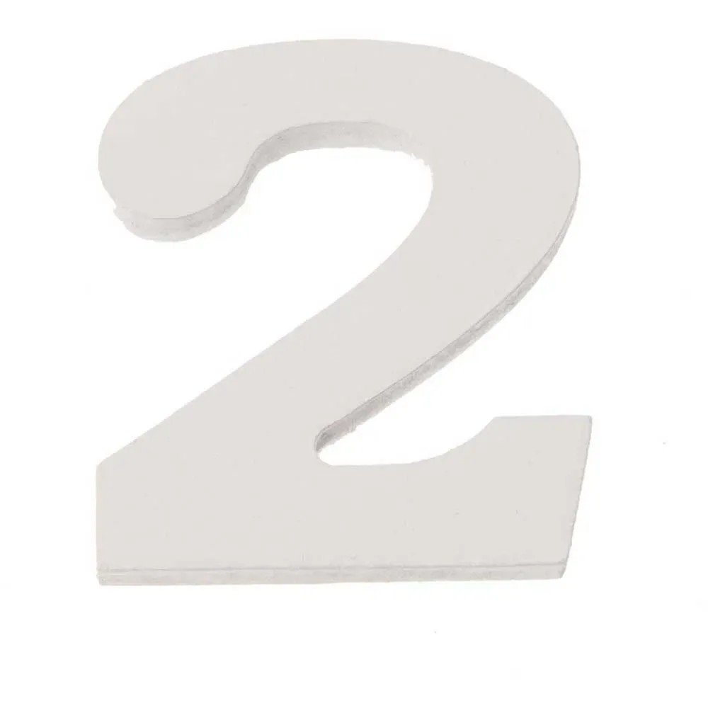 Zahl 2 MDF Weiss Höhe 5,5 cm kaufen bei OBI