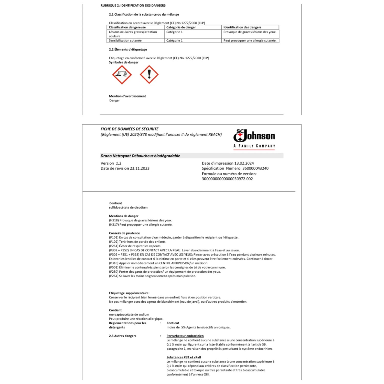 Drano detergente per scarichi 750 ml