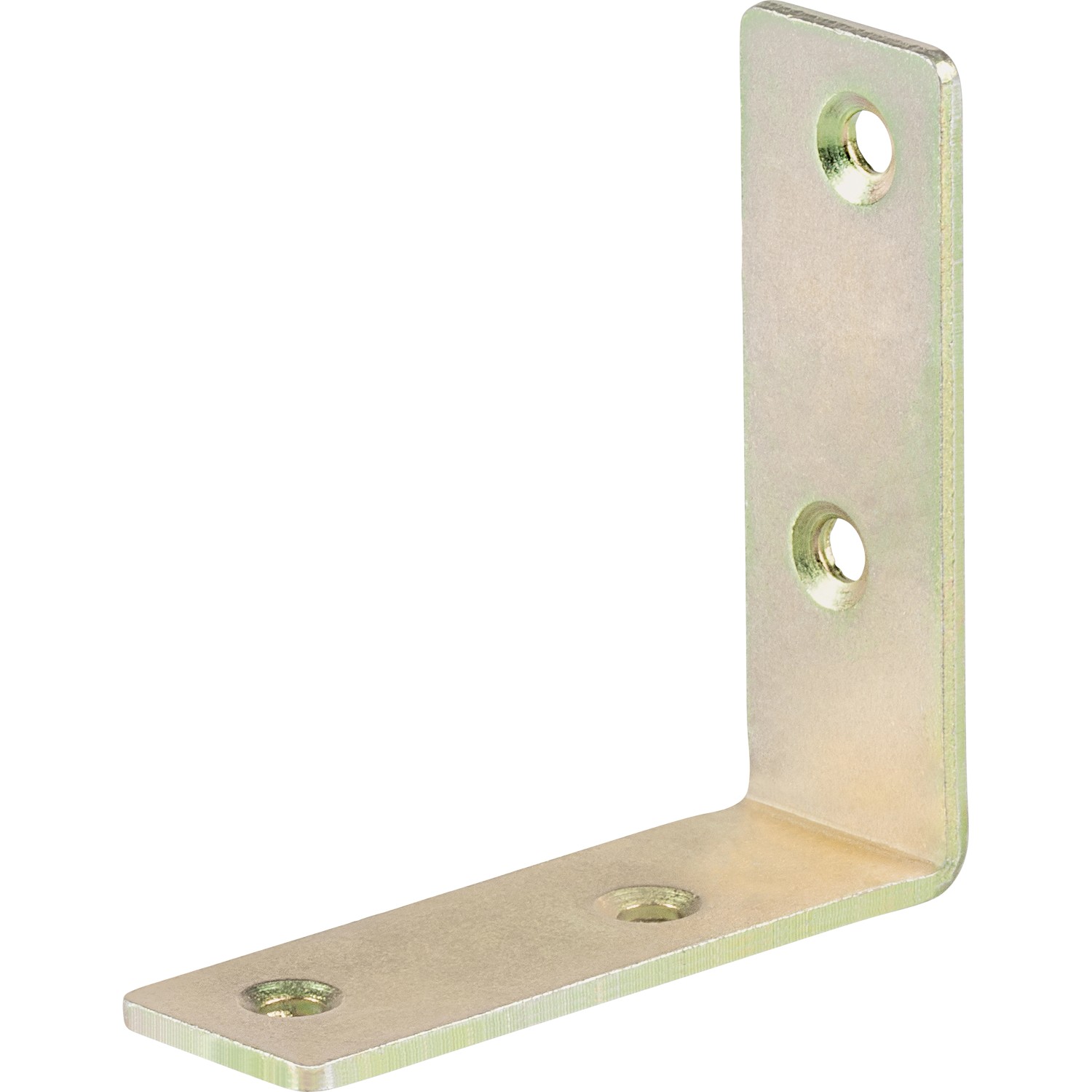 Équerre de construction galvanisée Jaune (HxlxP) 60 x 60 x 20 mm