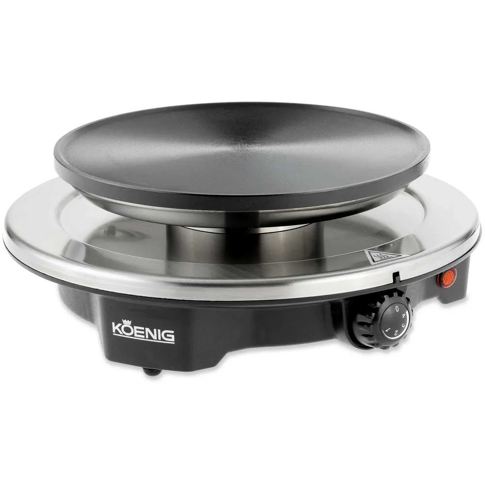 Kochplatte Multirechaud Schwarz-Chrom 1'200 W