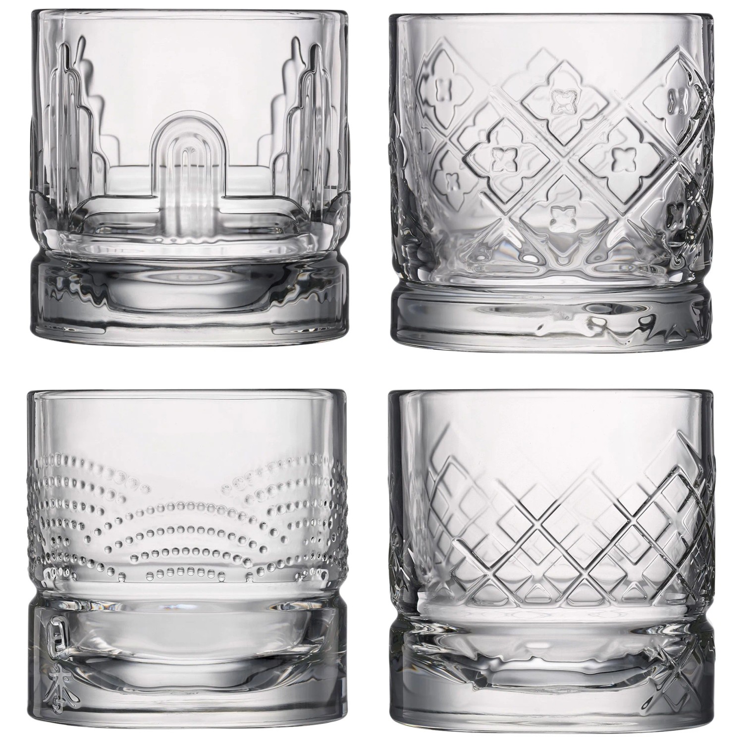 La Rochere Whiskygläser Transparent Muster 30 cl / 4 Stk.