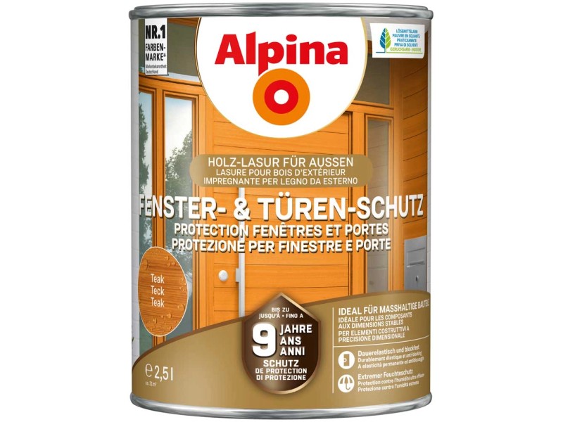 Alpina Fenster- & Türen-Schutz Teak DIF 2,5 l kaufen bei OBI