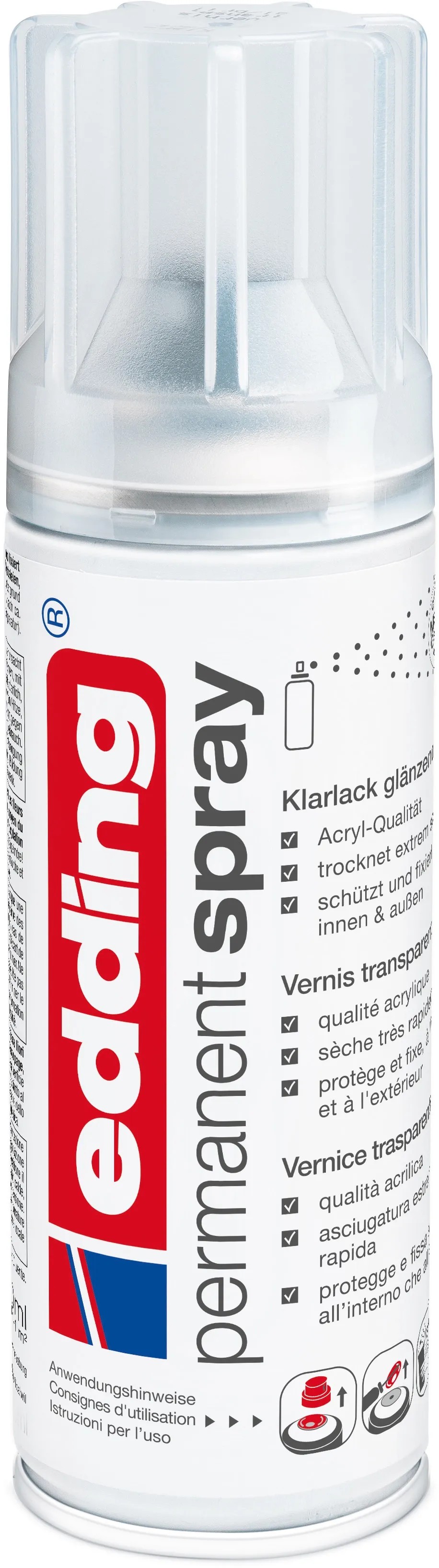 Edding Permanent-Spray 5200 Klarlack glänzend 200 ml