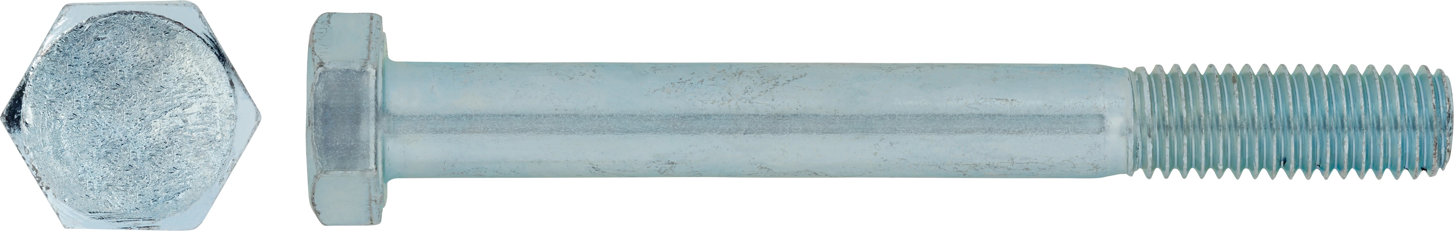 Vis machine galvanisée M10 x 90 mm six pans extérieurs 17 mm / 5 pcs