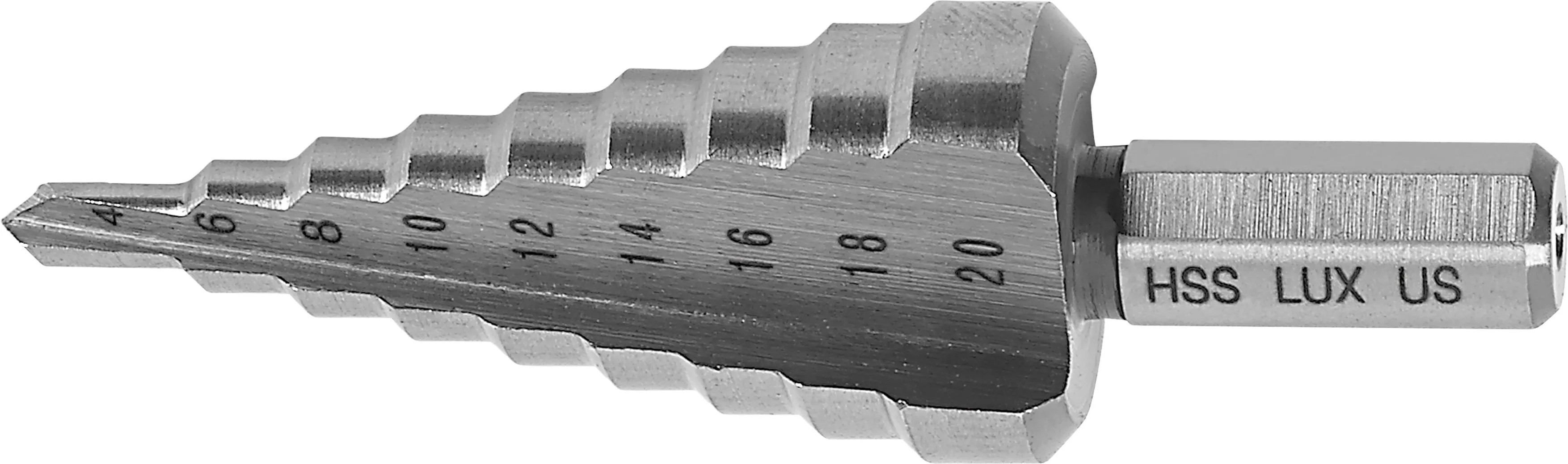 LUX-TOOLS Stufenbohrer Comfort Ø 4 - 20 mm