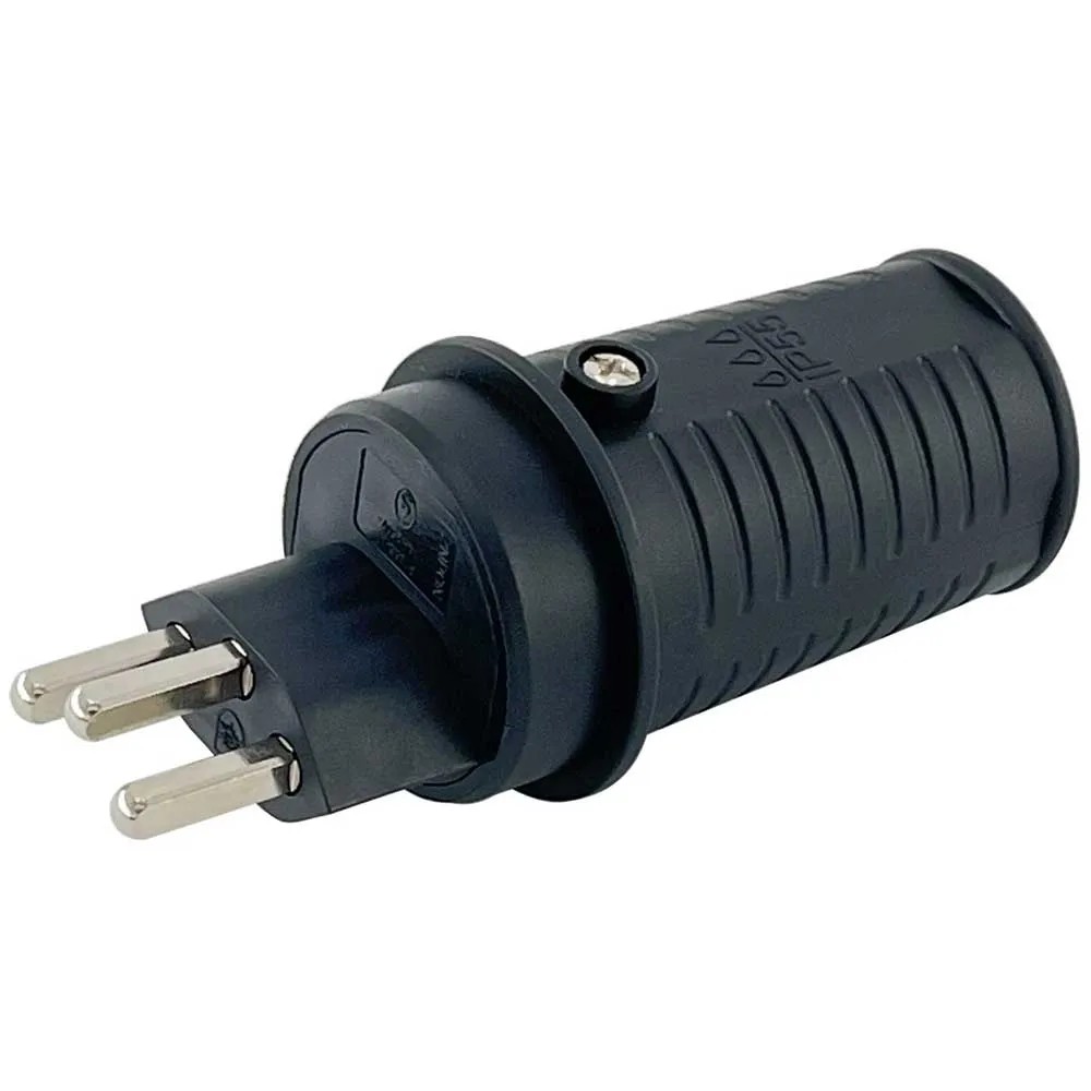 Montagestecker Typ 23 / IP 55 / 3-polig Schwarz kaufen bei OBI