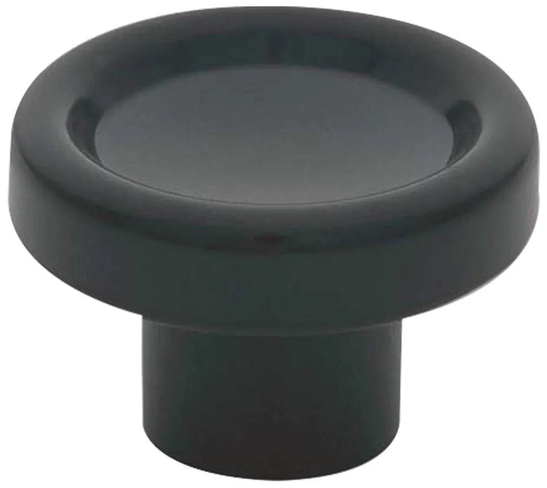 Pomello 0291 plastica Nero Marrone Ø 28 mm
