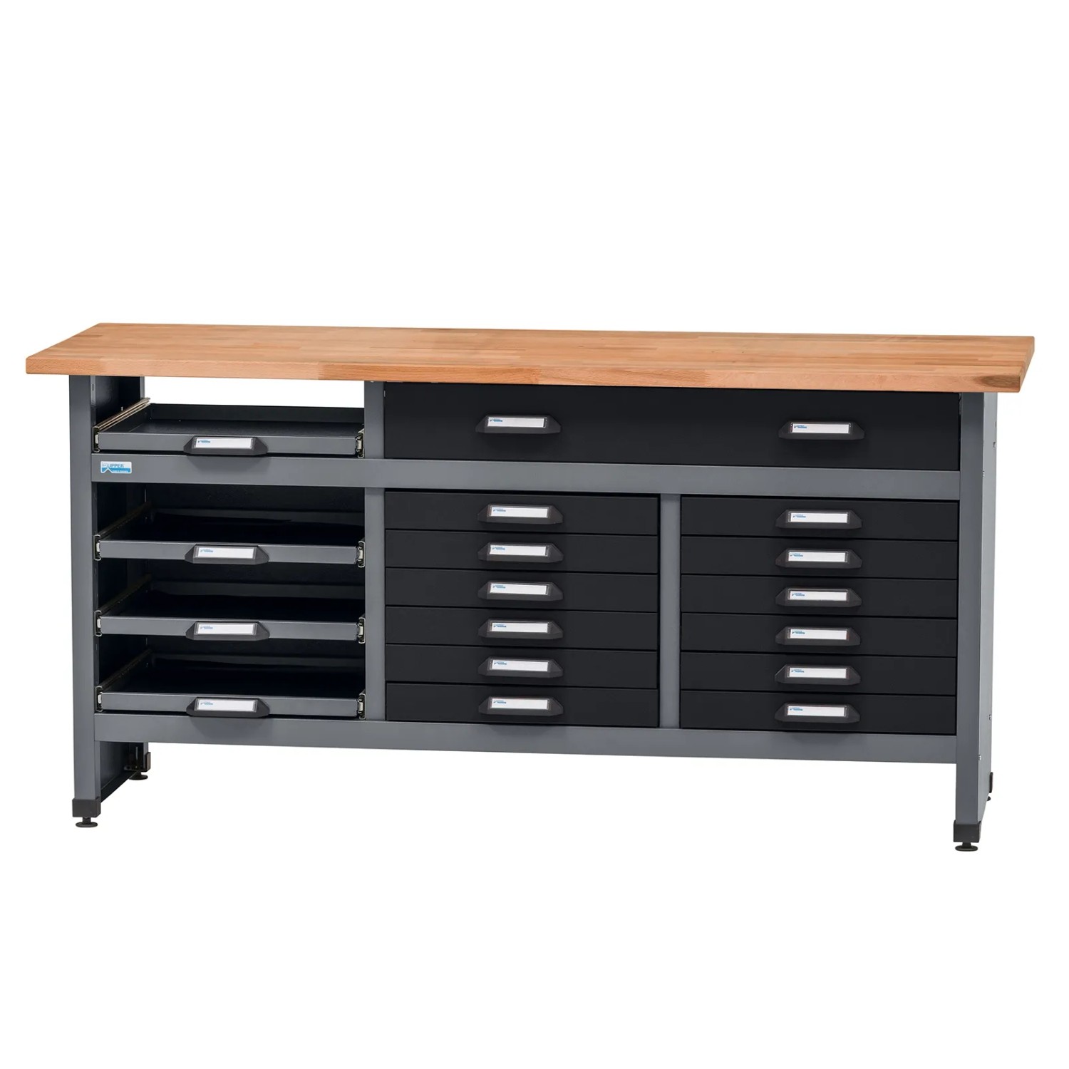 Küpper Werkbank Modell 12520 Schwarz-Hellgrau (HxBxT) 84 x 170 x 60 cm