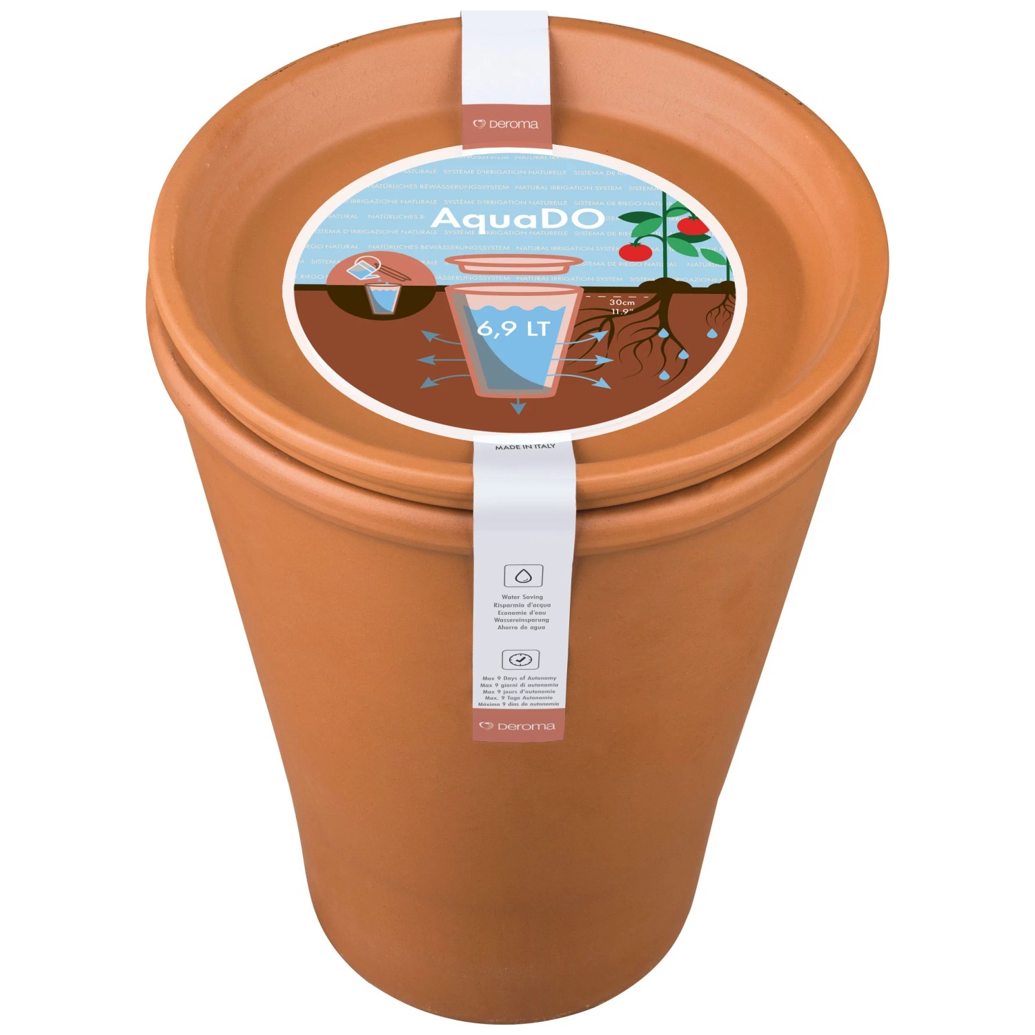 Deroma Bewässerungskegel Aquado Cotto Ø 26 cm / Höhe 35 cm