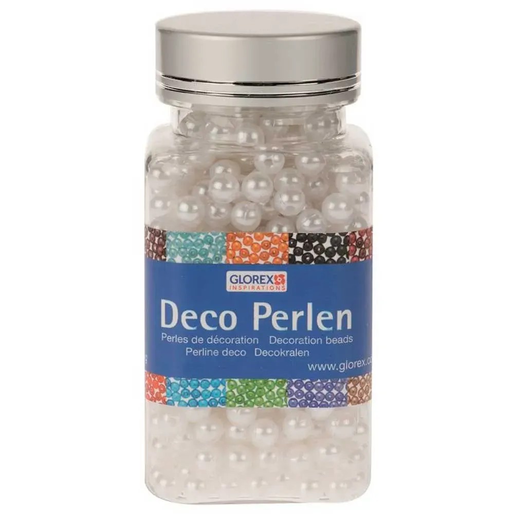 Perles décoratives Blanc perle 6 mm / 75 g
