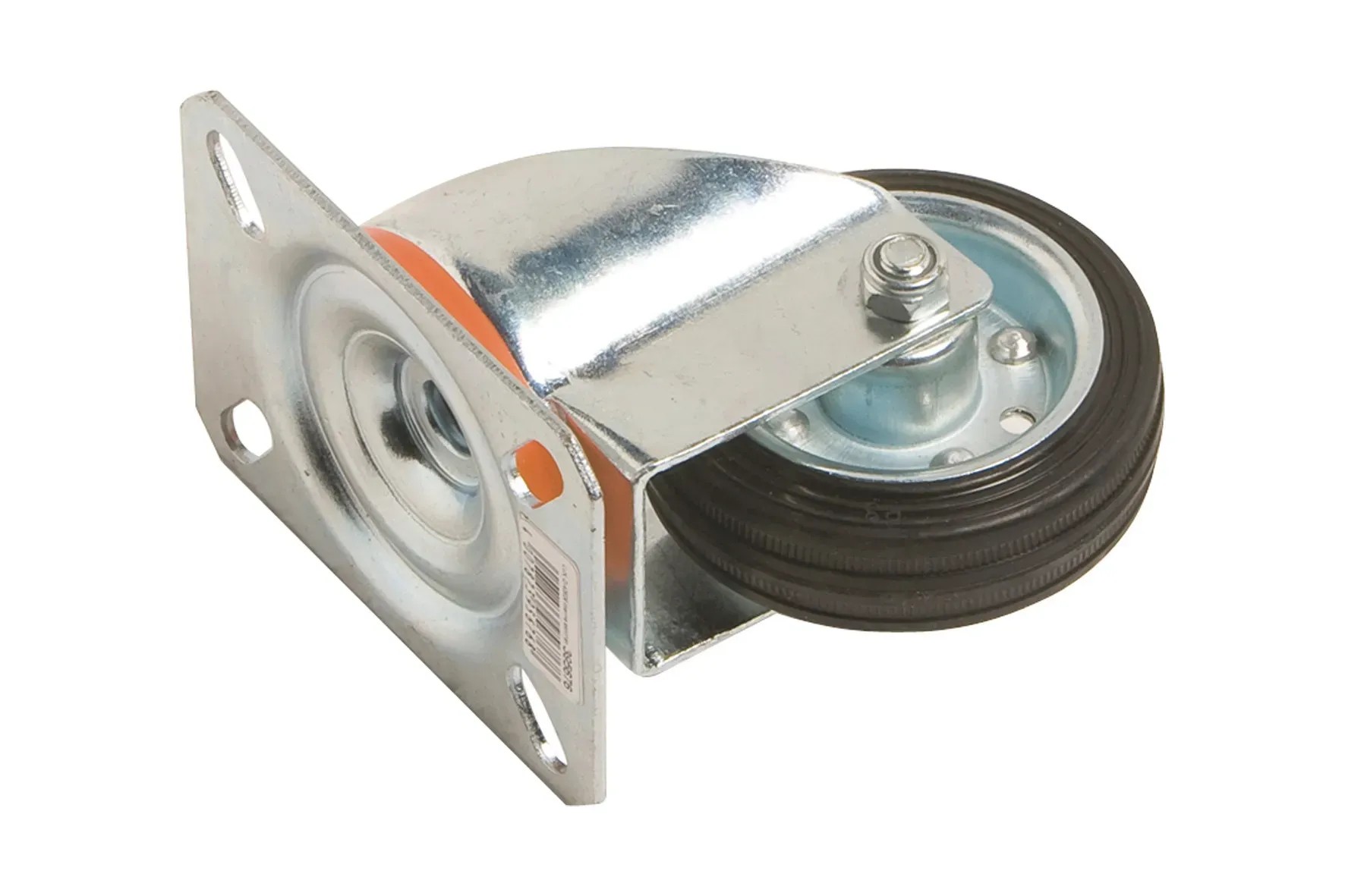 Roulette pivotante de transport avec roue en caoutchouc Ø 80 mm 50 kg