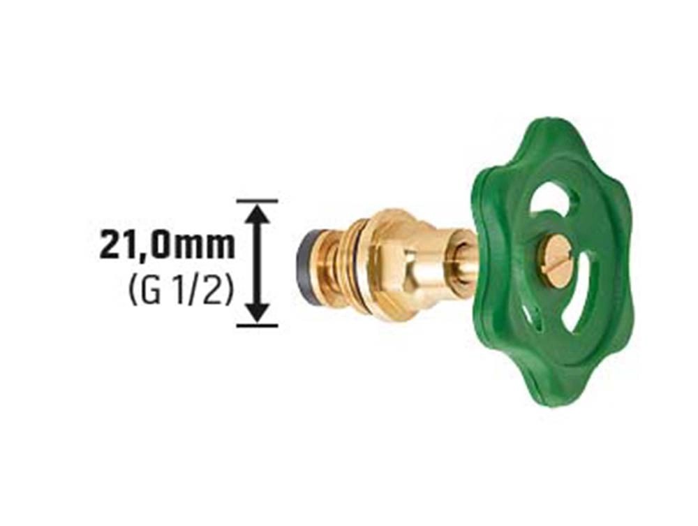 Vanne à siège incliné 21 mm (G 1/2)