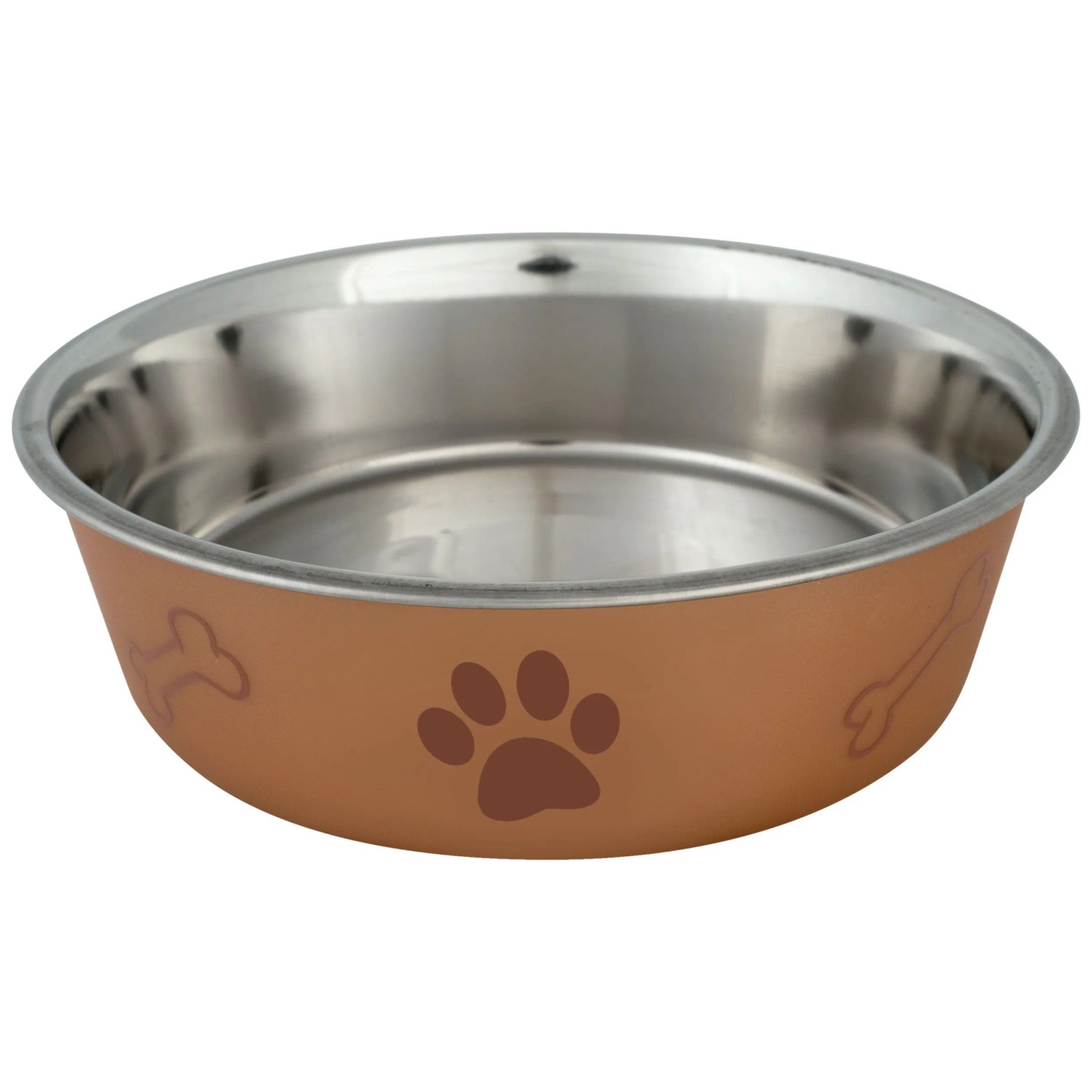 Edelstahlnapf für Hunde mit Kunststoffmantel assortiert Ø 16,5 cm / 1 Stk.