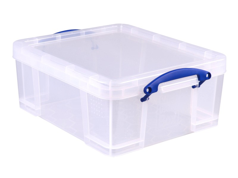 Aufbewahrungsbox mit Deckel Kunststoff Transparent 18 l (HxBxT) 48 x 39 ...