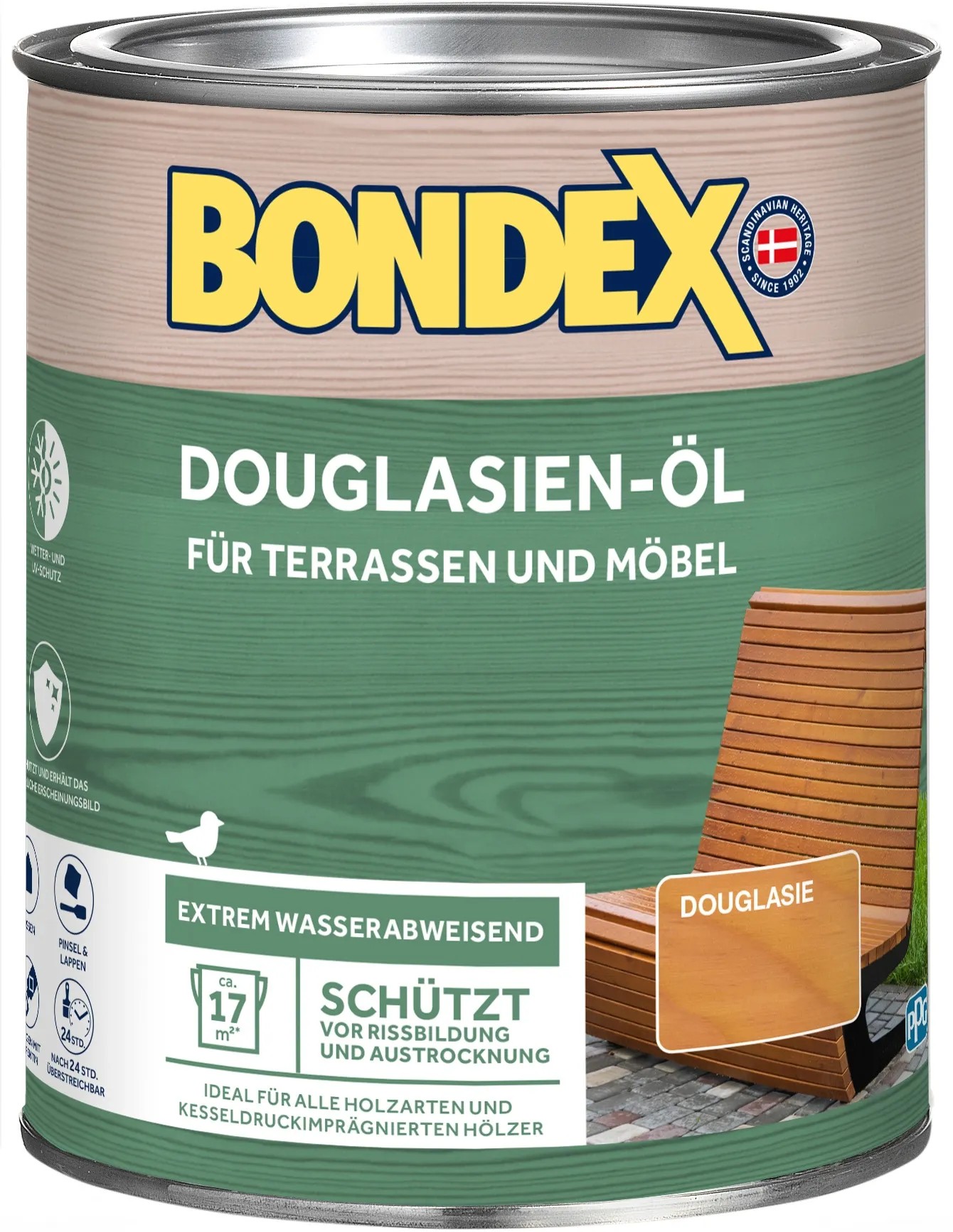Bondex Olio per per legno Douglas per esterni opaco 750 ml