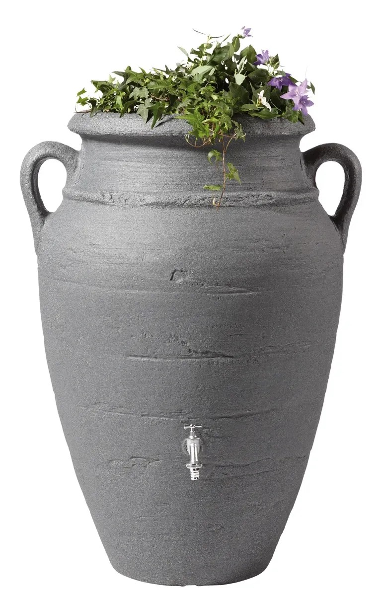 Garantia Regenwasser-Amphore Antik Kunststoff Granit 360 l / Ø 78 cm ...
