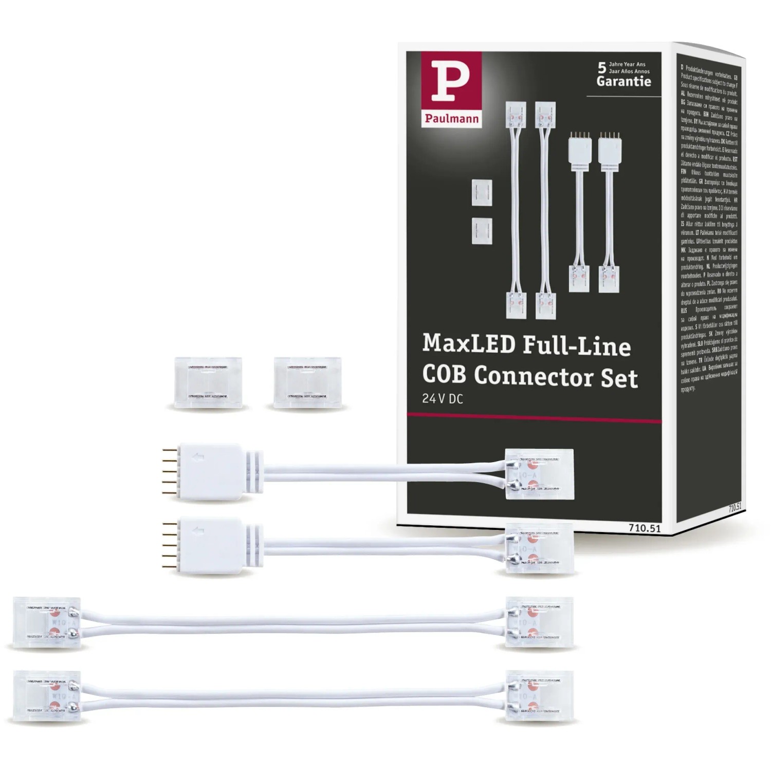 Paulmann MaxLED 1'000 LED-Strip COB Connector / 10 cm / 2er-Set