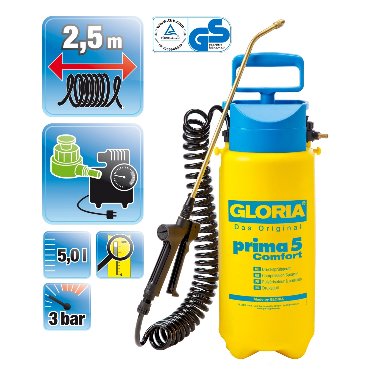 Gloria Drucksprühgerät Prima 5 Comfort kaufen bei OBI