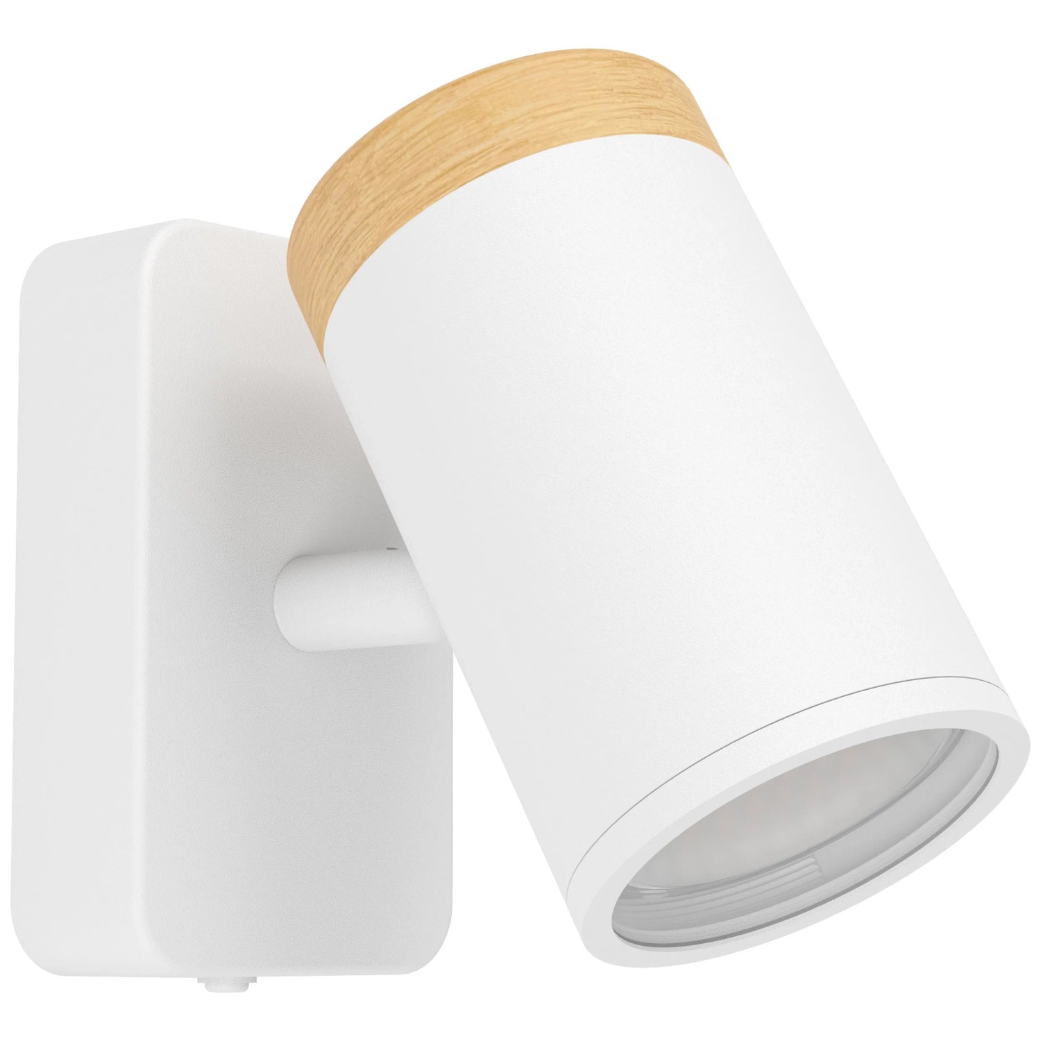 Eglo Spot Consuma GU10 acier bois Blanc (HxlxP) 138 x 135 x 80 mm