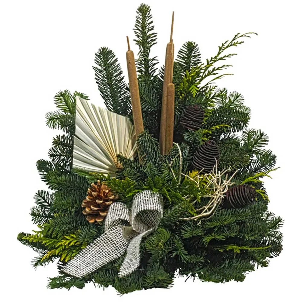 Grabgesteck hoch auf Birkenscheibe assortiert 40 x 40 cm / Höhe 40 cm ...