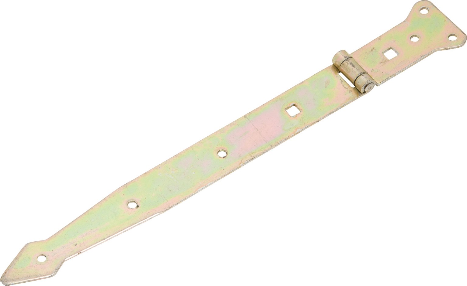 Charnière à penture droite légère galvanisée Jaune 300 x 35 mm