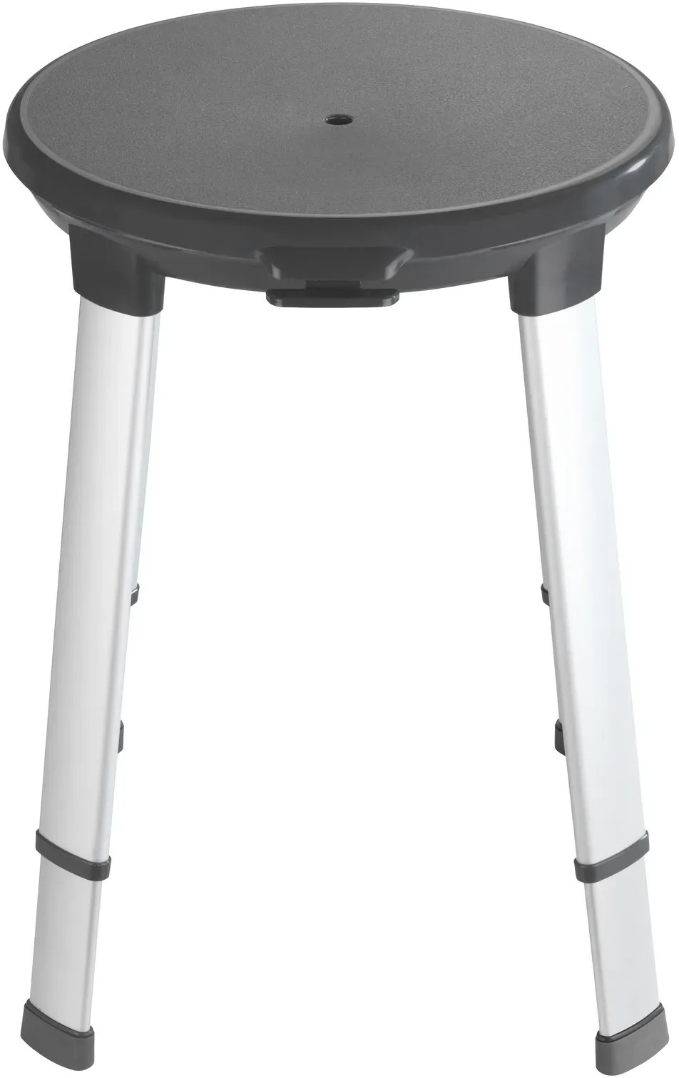 Duschhocker Secura Premium drehbar rund Anthrazit