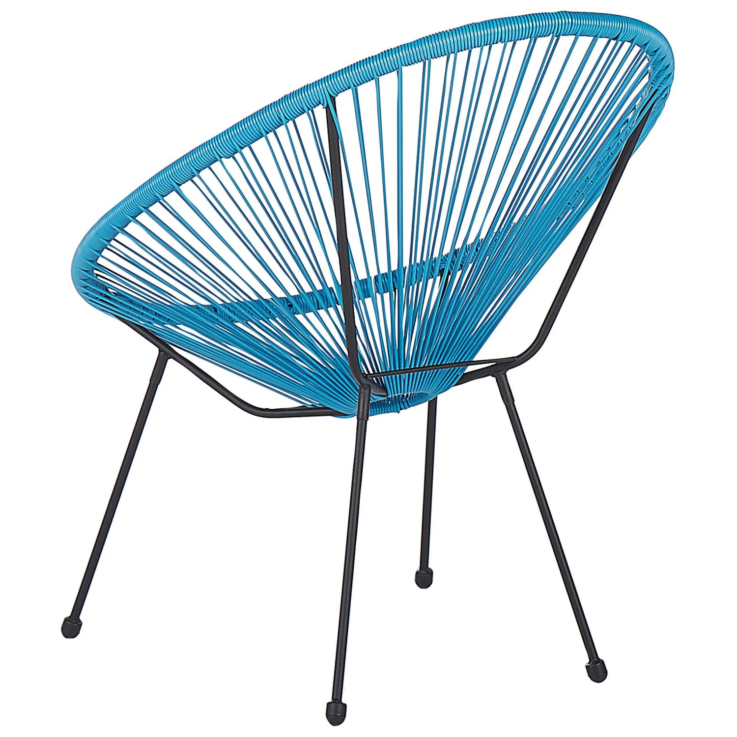 Beliani Sedia da giardino Acapulco II blu-nero