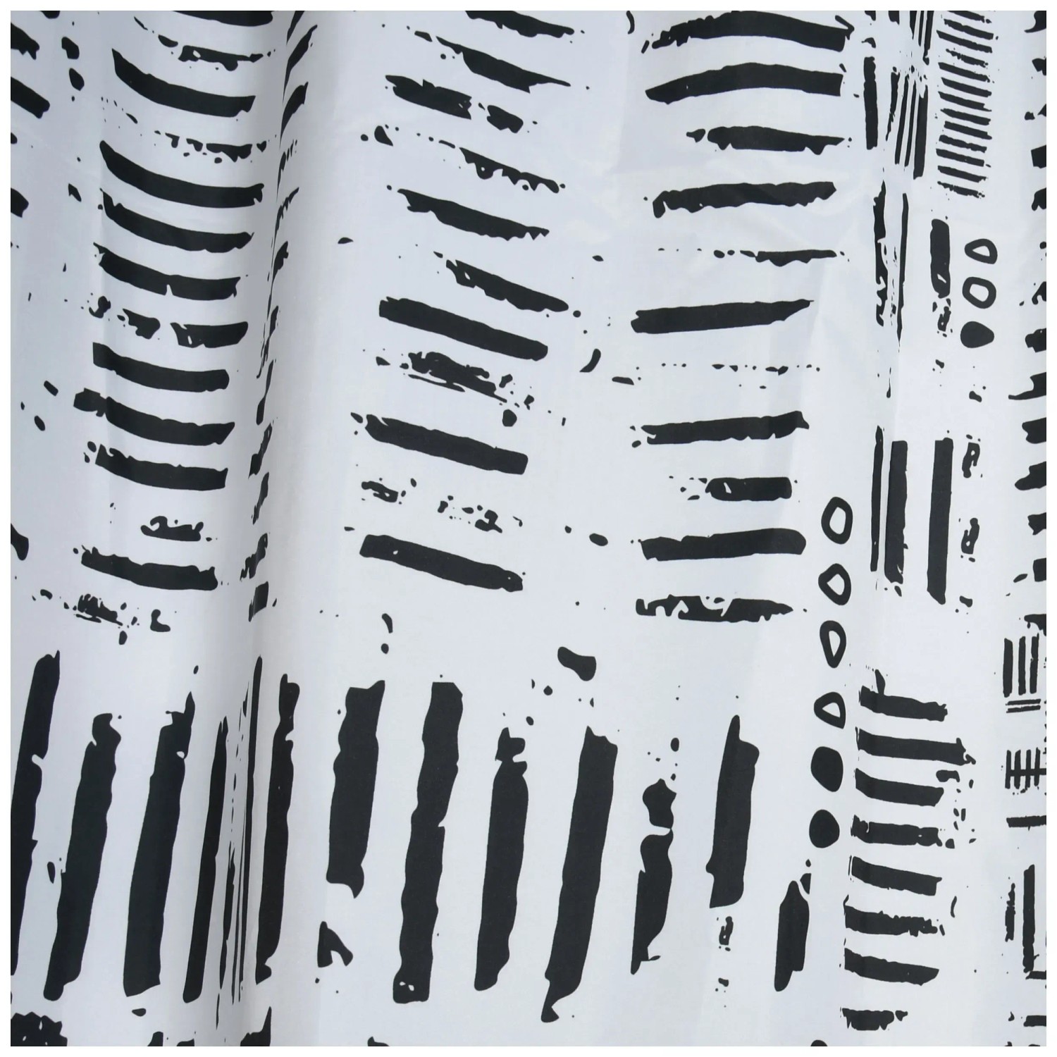 Spirella Textilduschvorhang Connection Schwarz 180 x 200 cm