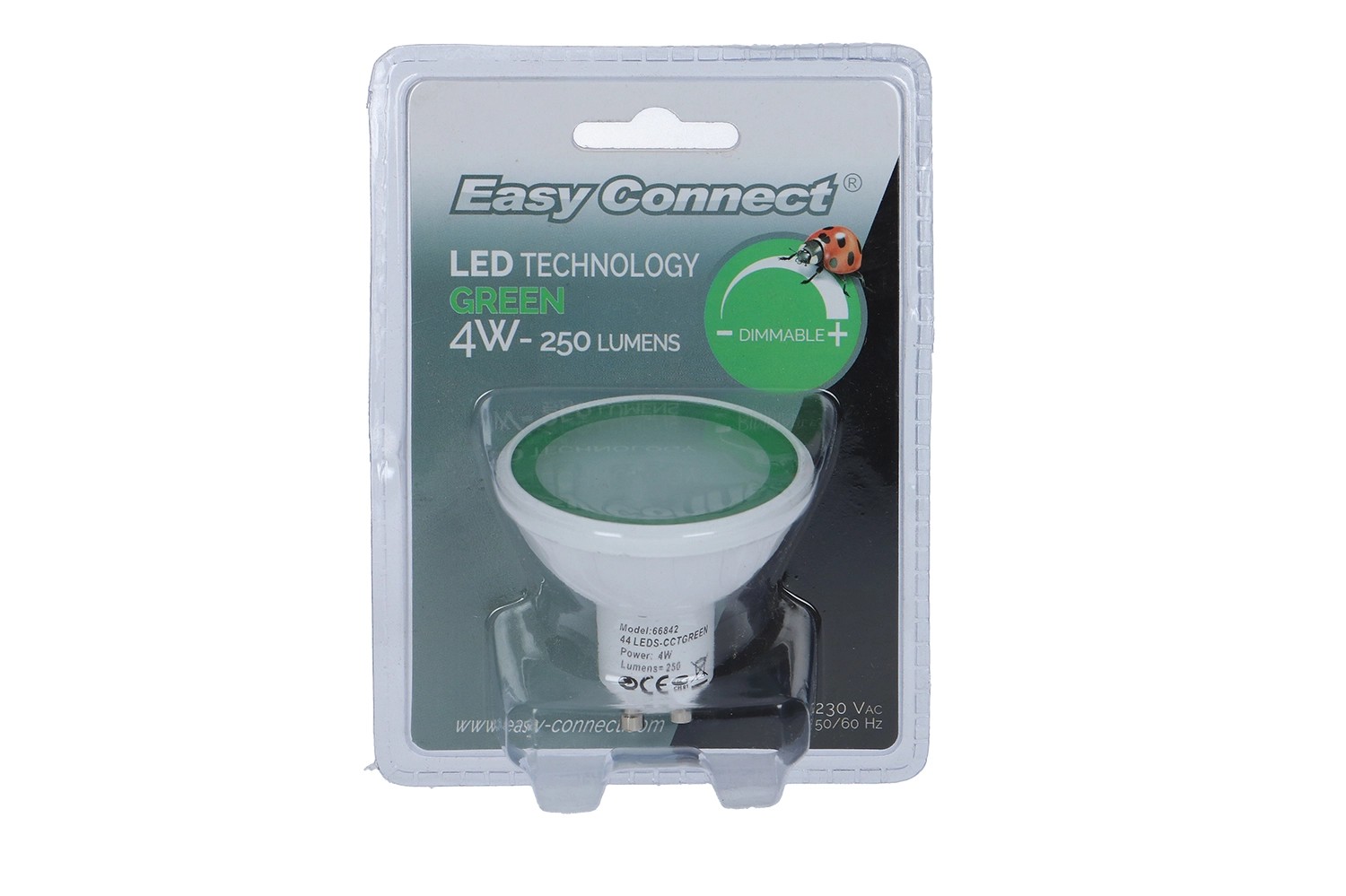 Easy-Connect LED-Lampe GU10 Reflektorform Grün dimmbar 4 W / 250 lm ...