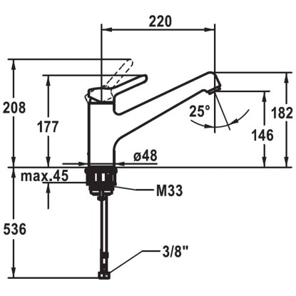 KWC Hebelmischer-Küchenmischer Wamas 2.0 Chrom schwenkbar kaufen bei OBI