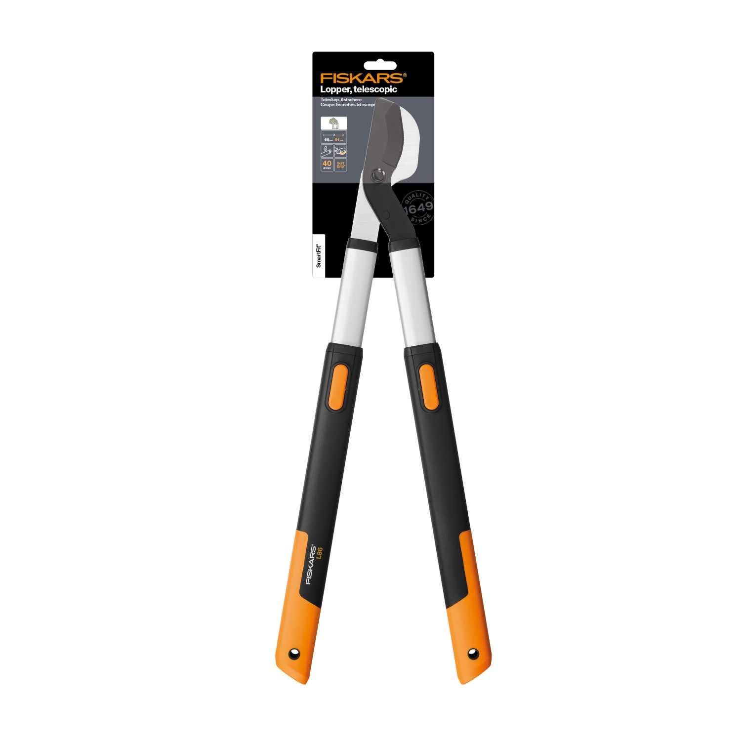 Fiskars Teleskop-Astschere SmartFit L86 teleskopierbar 65 - 80 cm ...