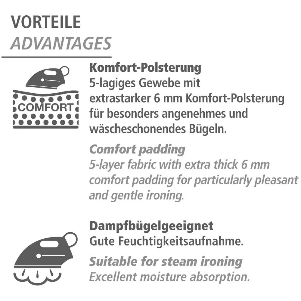 Wenko Bügeltischbezug Air Comfort XL/U 5-lagig 140 x 48 cm kaufen bei OBI