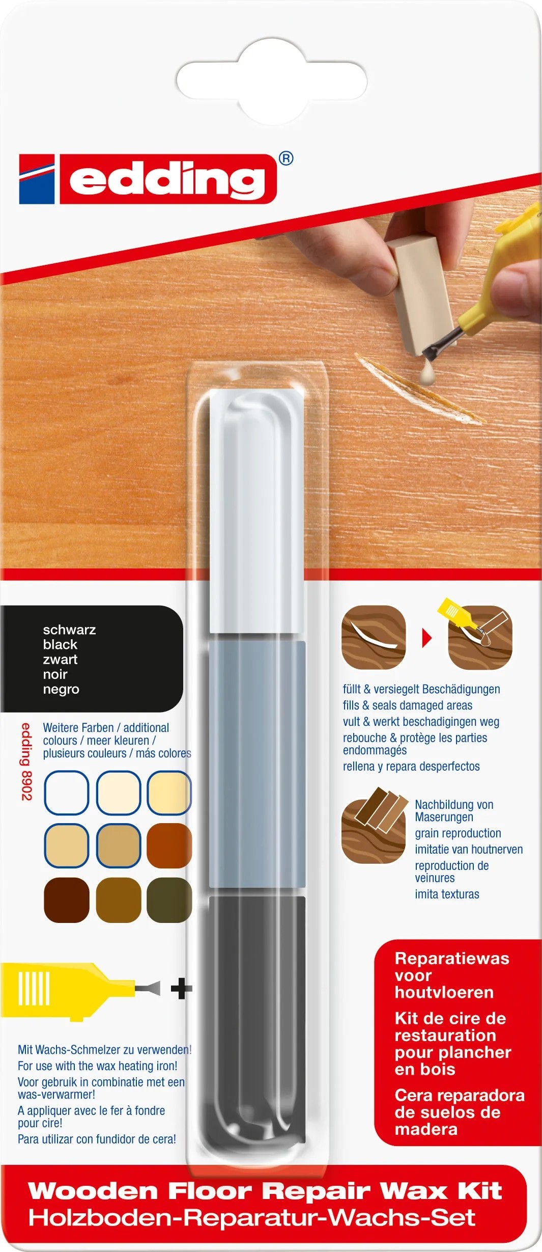 Edding Holzboden-Reparaturwachs 8902 Schwarz kaufen bei OBI