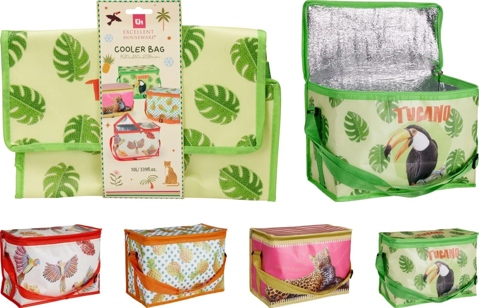 Sac isotherme non-tissé 10 l assorti / 1 pc