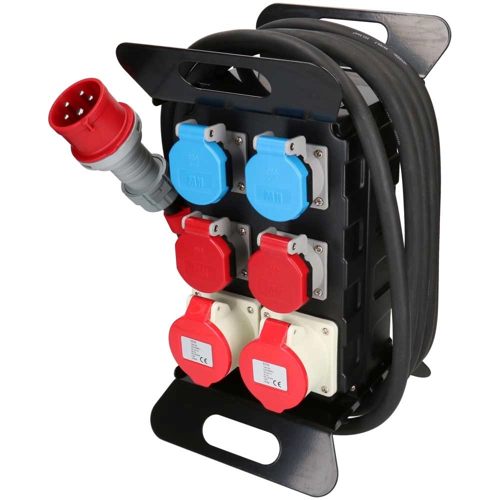 Baustromverteiler 2 x T23 / 2 x T25 / 2 x CEE 16 A 5-polig Kabellänge 5 m kaufen bei OBI