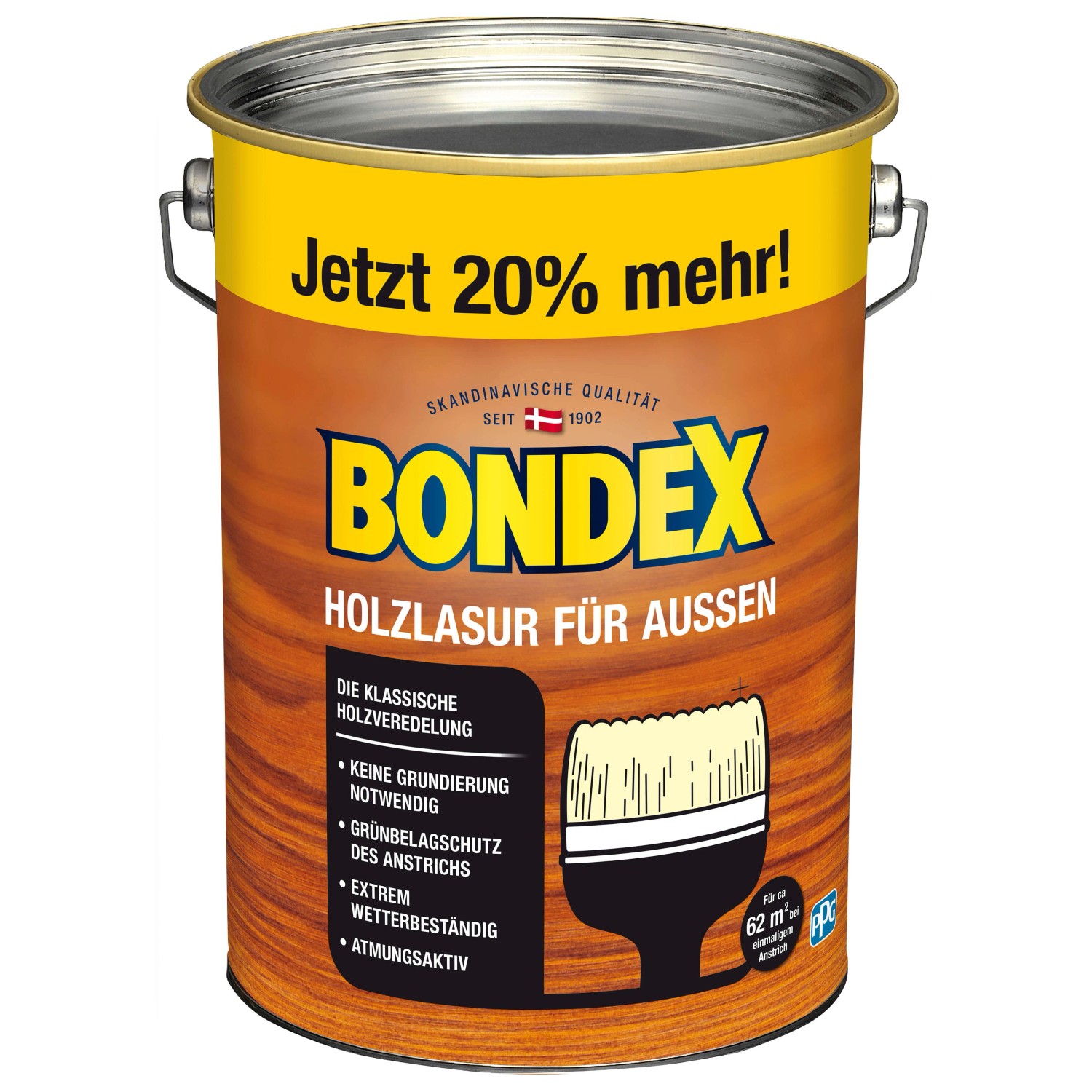 Bondex Holzlasur für aussen Oregon Pine seidenglänzend 4,8 l