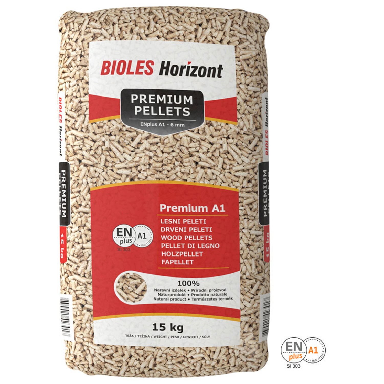Bioles Horizont Premium Pellet A1 abete rosso 15 kg