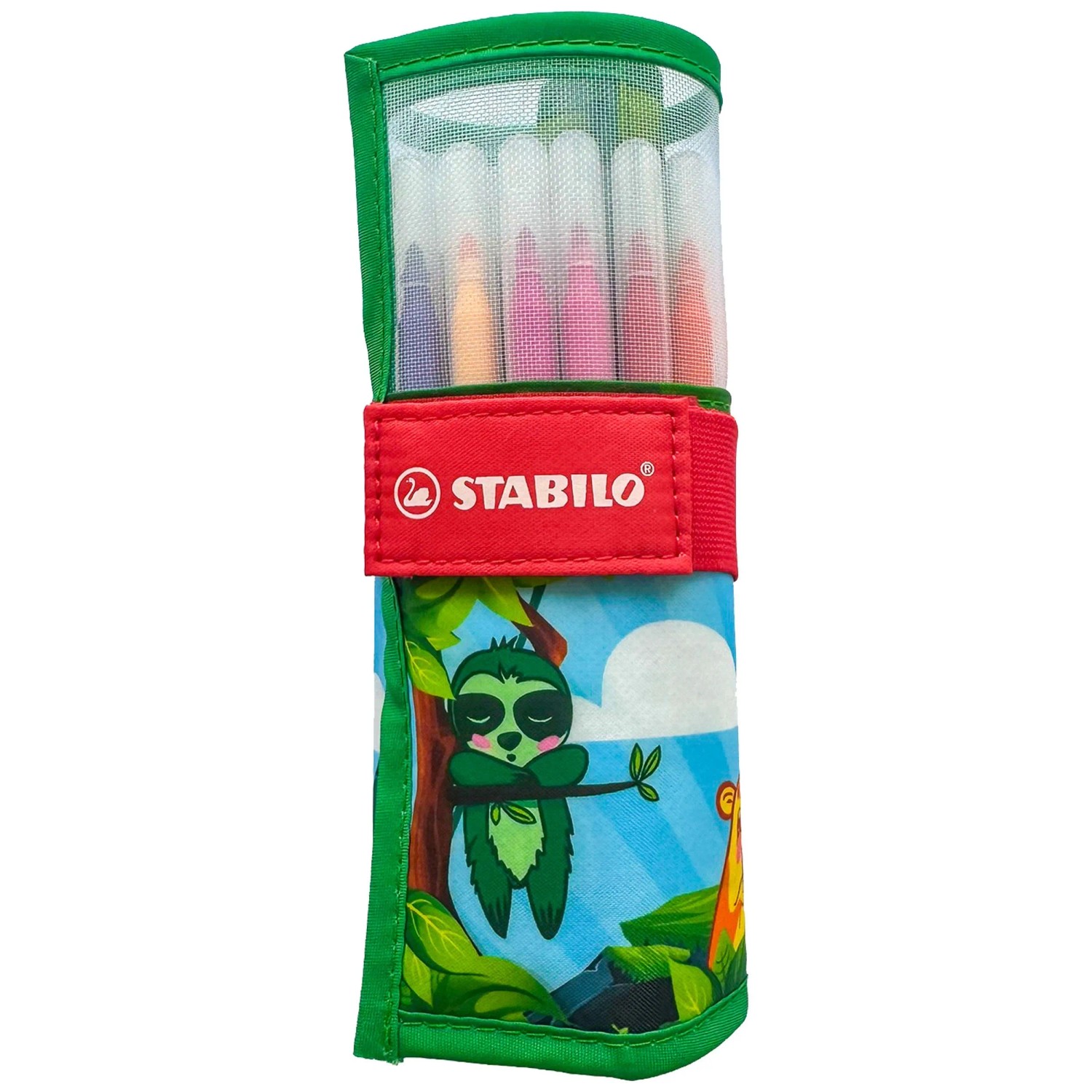 Stabilo Rollerset Power Animal Vibes Grün 20 Stk.