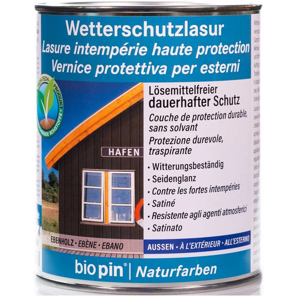 Biopin Wetterschutzlasur Ebenholz 750 ml kaufen bei OBI