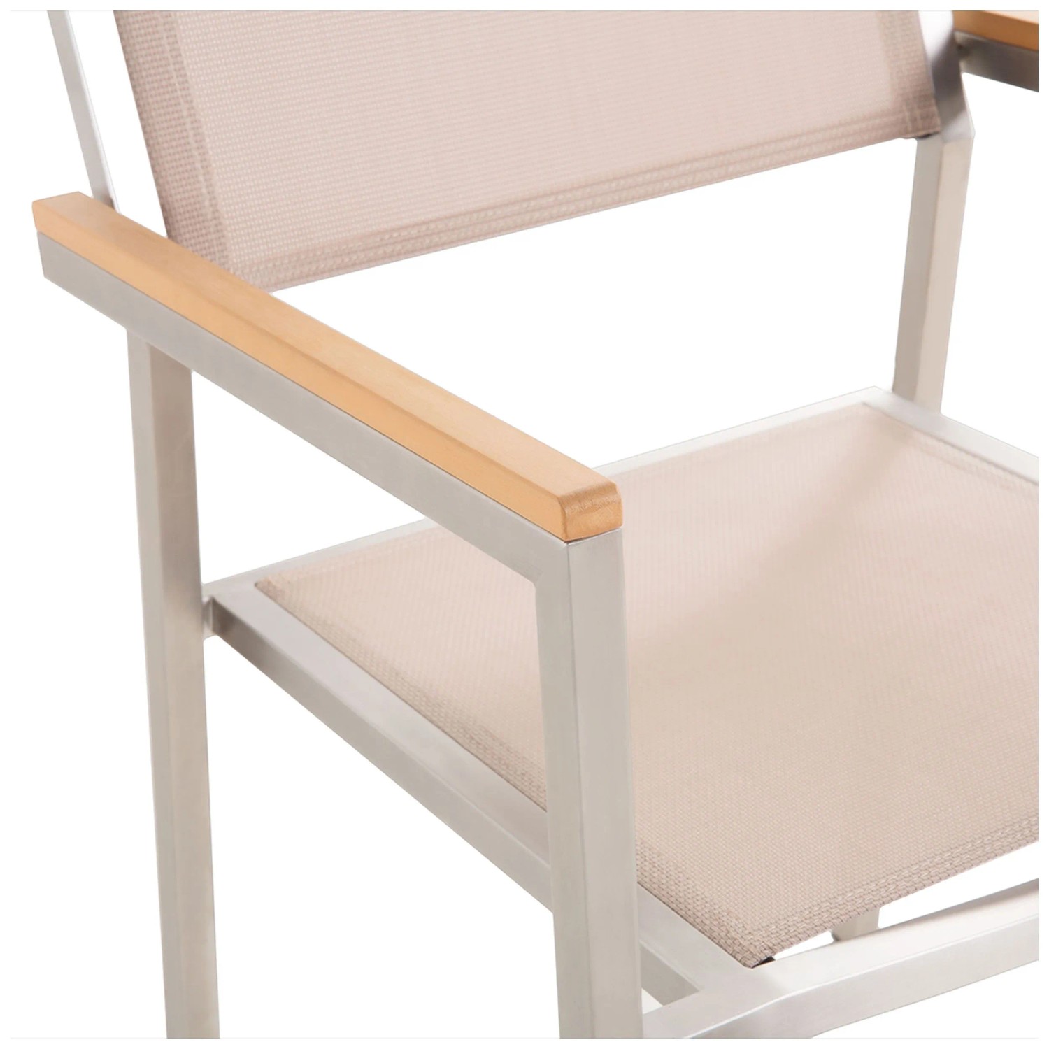 Beliani Set mobili giardino Grosseto 8 posti grigio/beige granito ...