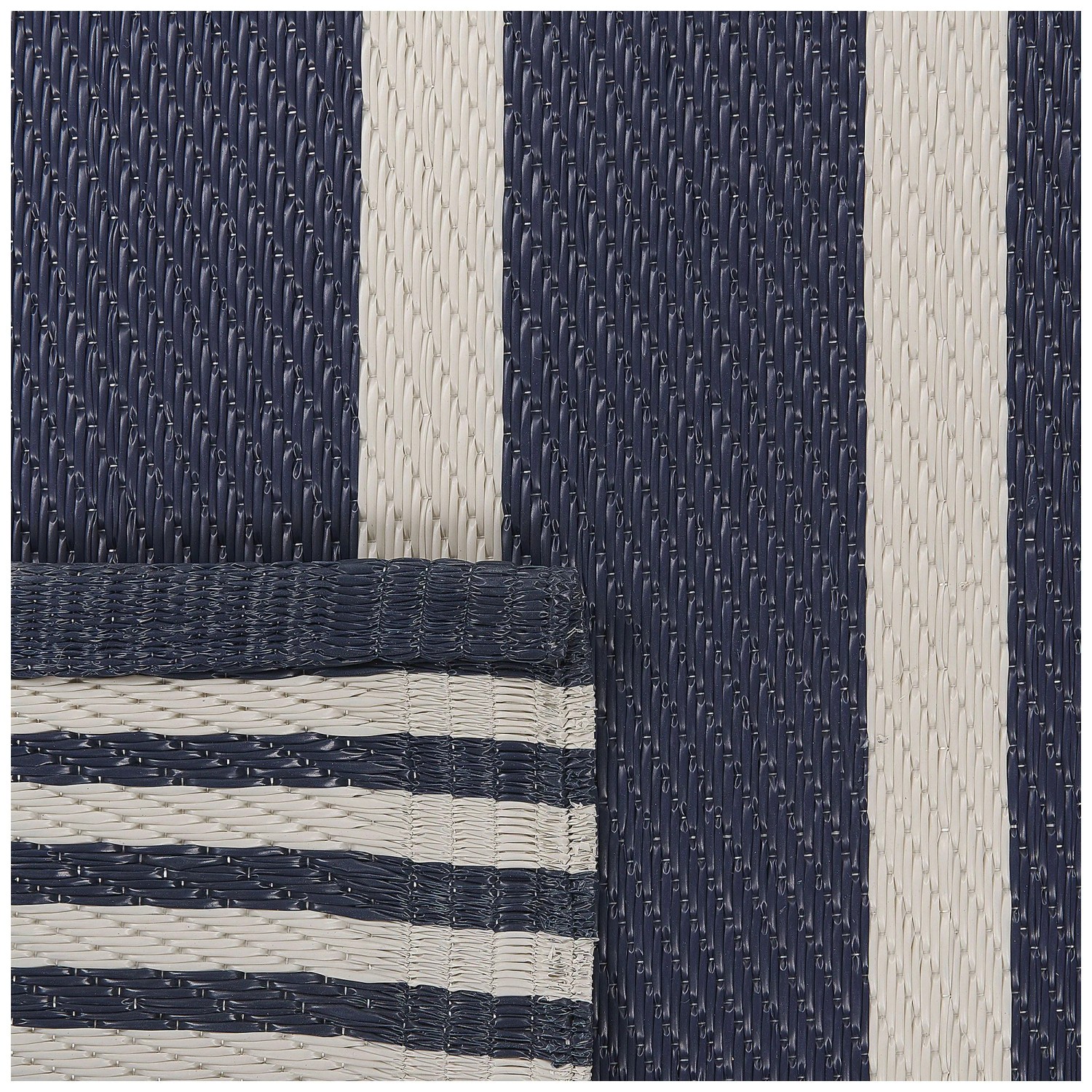 Beliani Tappeto da esterno Haldia blu scuro 120 x 180 cm