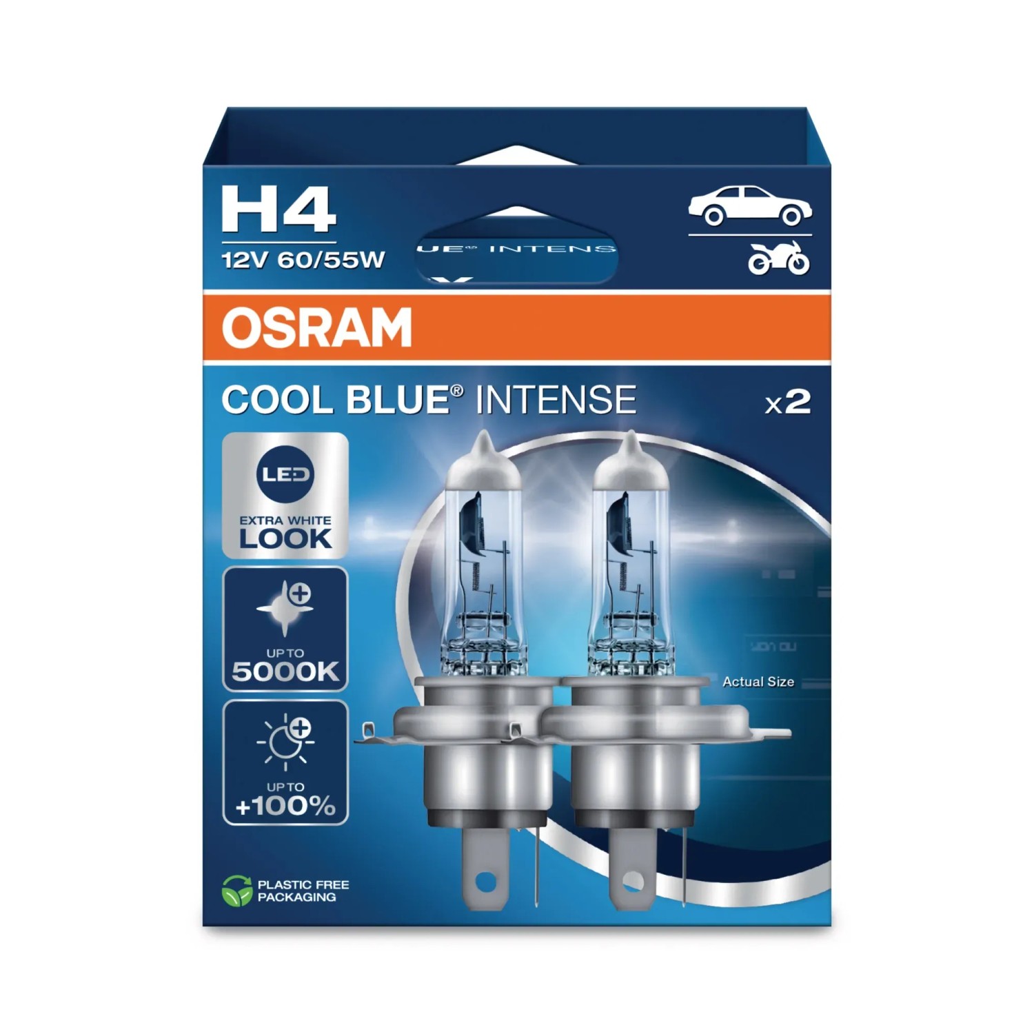Osram Lampe halogène high-tech H4 Cool Blue Intense 2 pcs