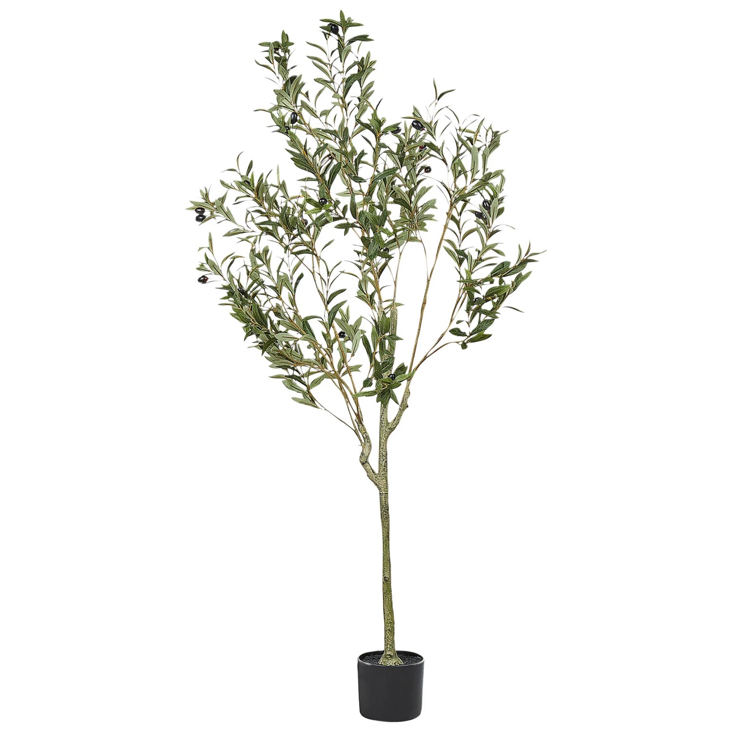 Beliani Kunstpflanze Olive Tree Grün Höhe 153 cm kaufen bei OBI