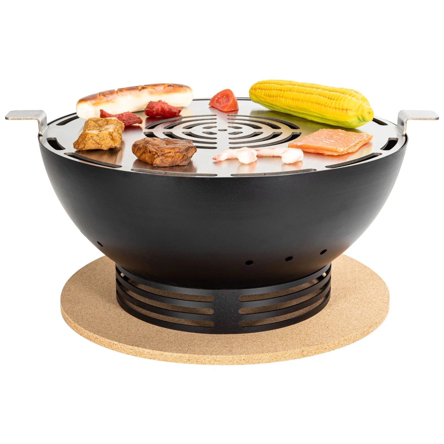 Nouvel Tischgrill Tavolo rund Edelstahl Schwarz Ø 39,5 x 20 cm kaufen ...