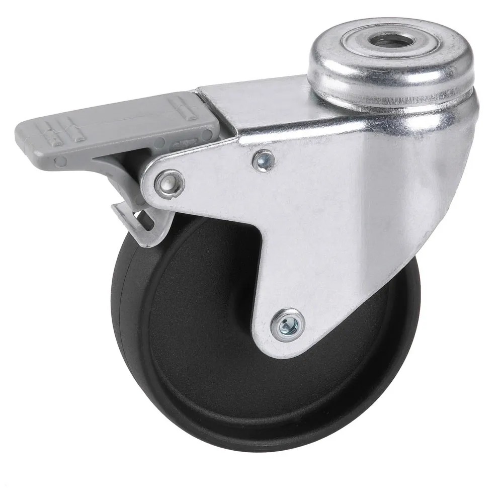 Doerner + Helmer Roulette pivotante avec blocage acier galvanisé Noire ...