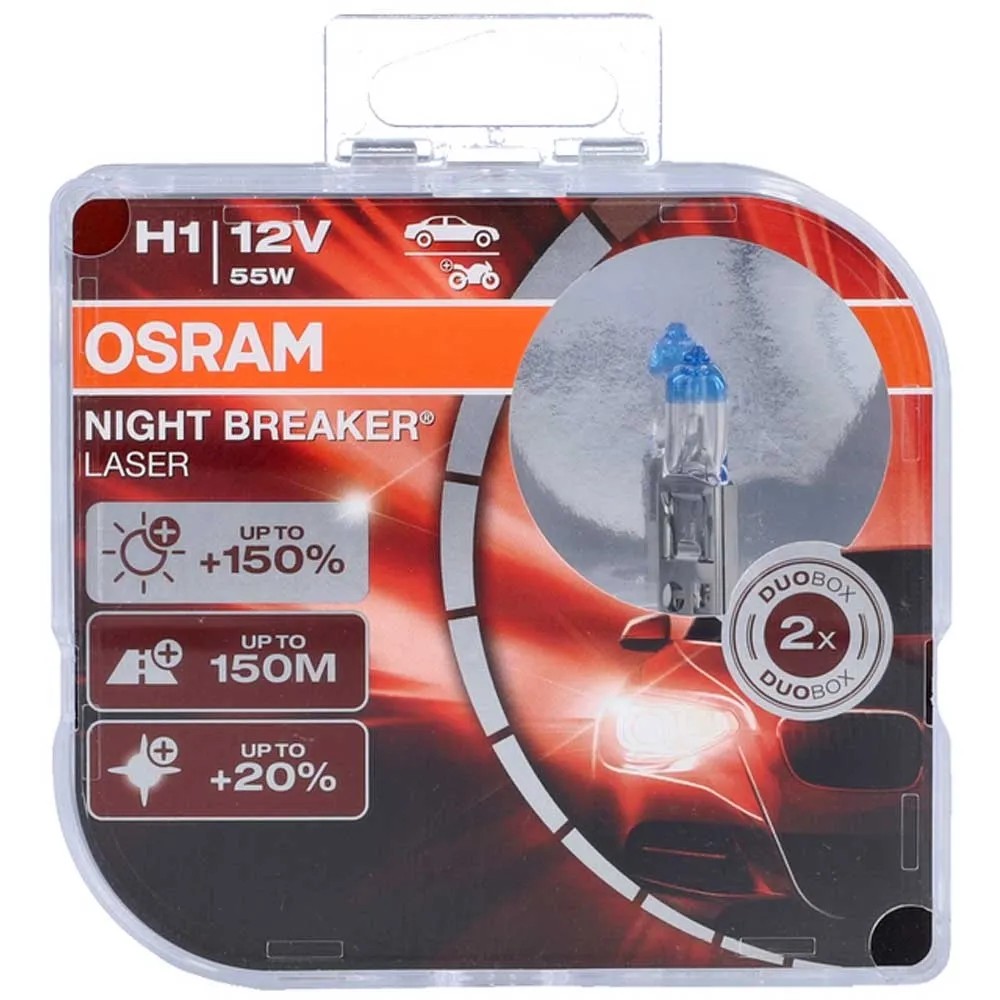 Osram Halogenlampe H1 Night Breaker Laser 2 Stk.
