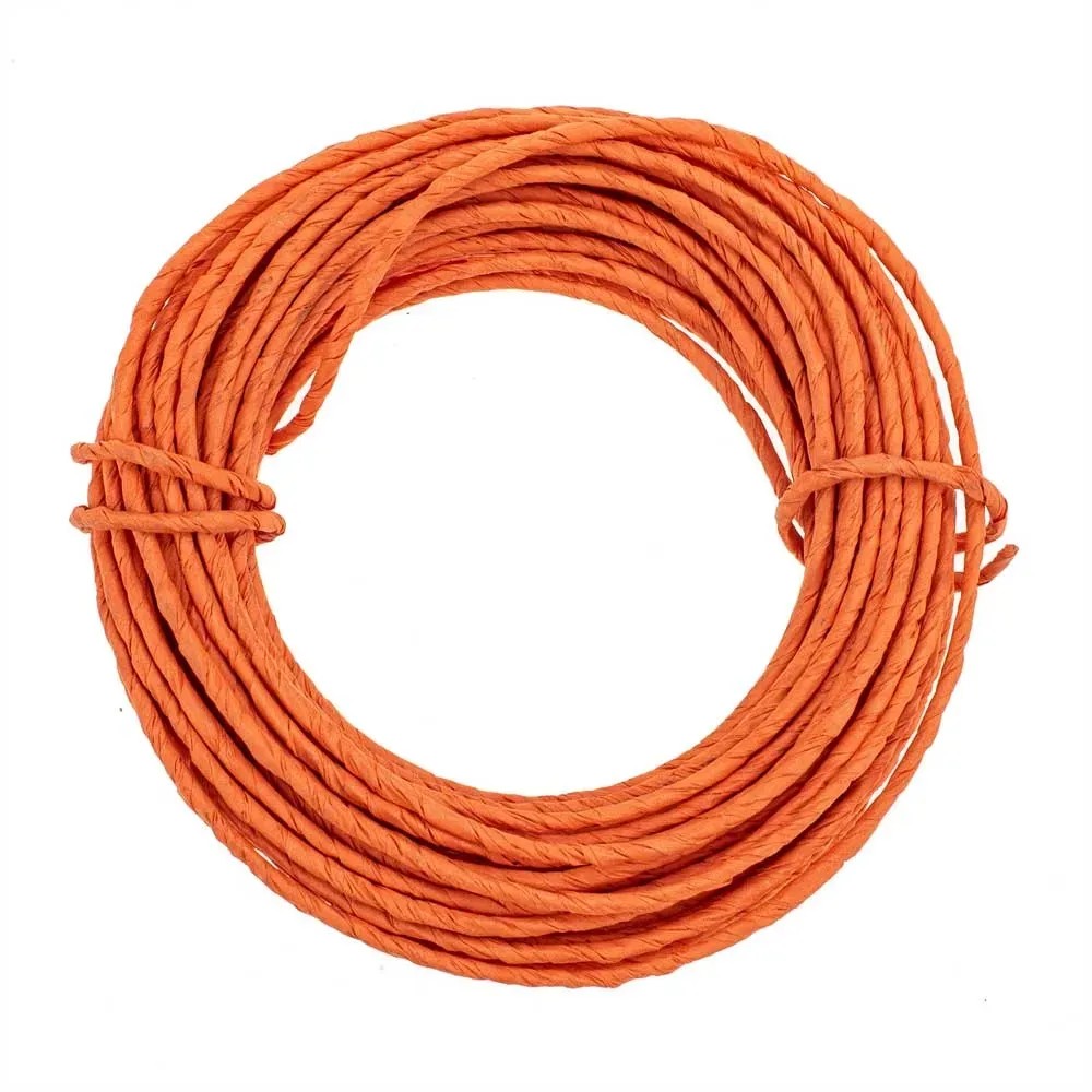 Fil de papier Orange Epaisseur 2 mm / Longueur 10 m