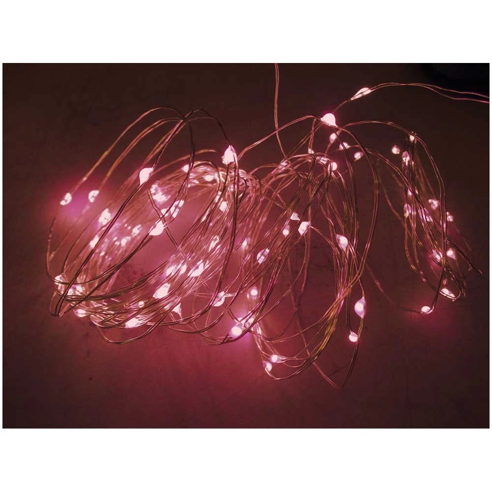 Micro-guirlande lumineuse à piles Rouge 20 LED