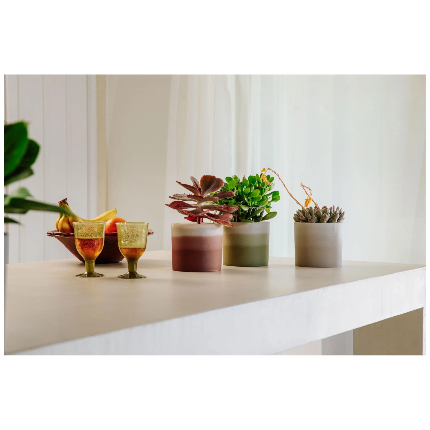 Elho Vaso Colour Gradient plastica Beige arenaria Ø 14 x 12,4 cm