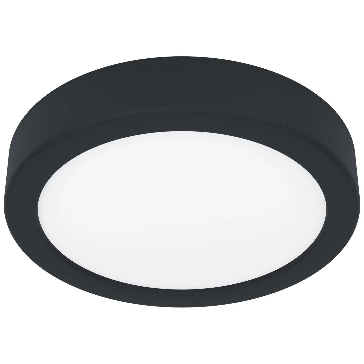 Eglo LED-Deckenleuchte Fueva 6 CCT Kunststoff Schwarz Ø 16,5 cm
